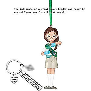TGBJE Scout Leader Gift Troop Leader Gift Thank You for All That You Do Leader Appreciation Gift Leader Gifts (Leader Keychain)