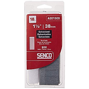 Senco A201509 18-Gauge by 1-1/2 Inch Brad Electro Galvanized Brads