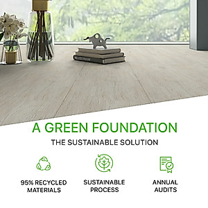 NewTechWood - EverLux Flooring, SPC Vinyl Plank Flooring, Home Decor Bedroom Interlocking Deck Planks, Planet-Conscious Room Flooring, Clamshell Gray, 8.75 x 72 inches, Set of 4 - Sample