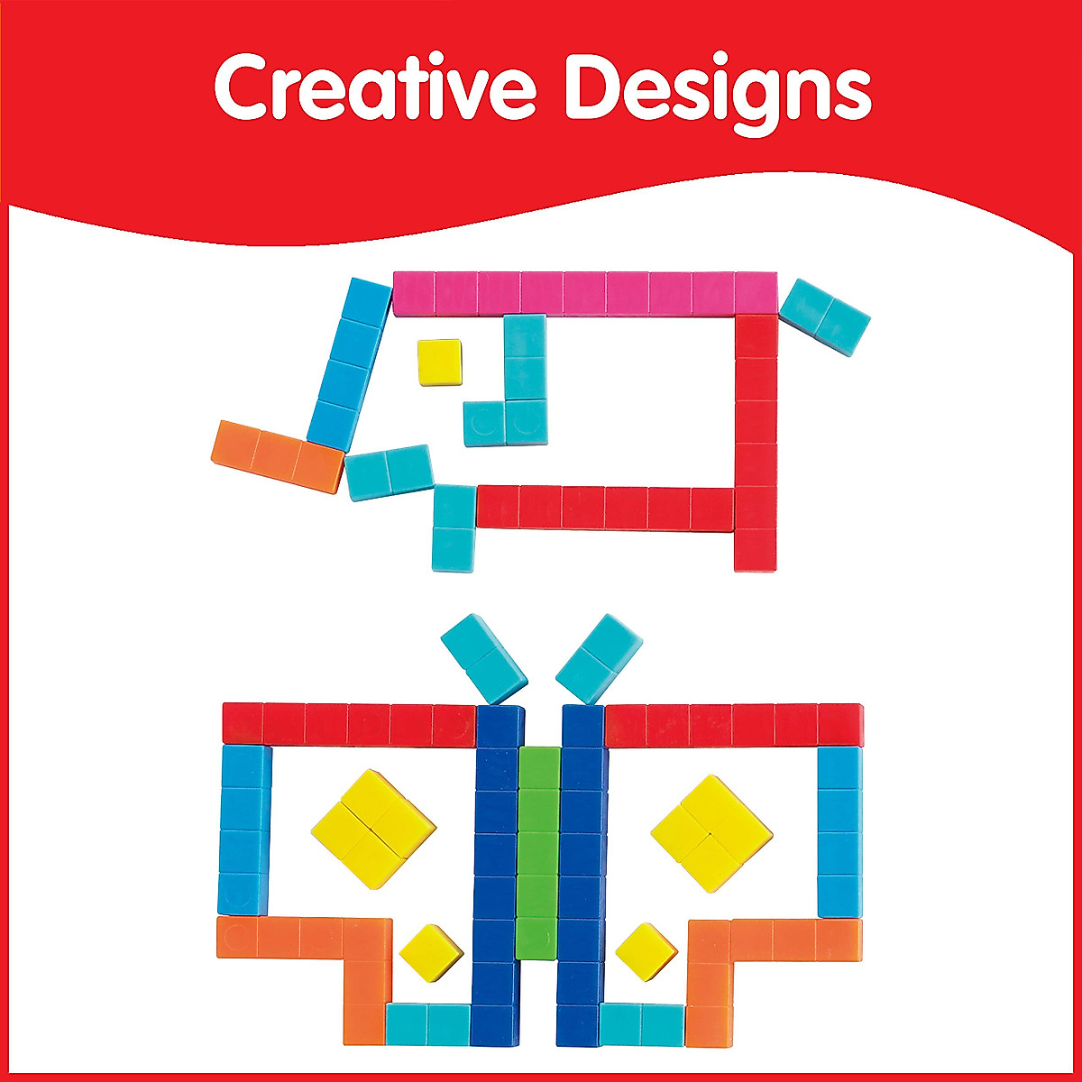 edxeducation Number Rods to Go - Hands-on Math Manipulative for Kids - Includes 231 Number Rods - 50 Double-Sided Activity Cards and Activity Book