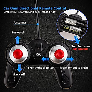 BDTCTK Remote Control 1/24 Ford Mustang Shelby GT500 RC Model Car, Toys for Kids and Adults Blue