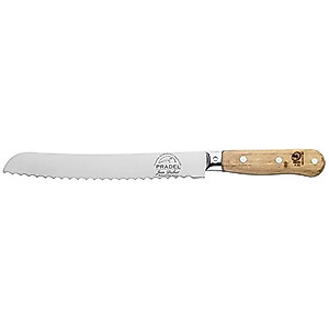 Jean Dubost Pradel 1920 Bread Knife, Stainless Steel Blades, Wood