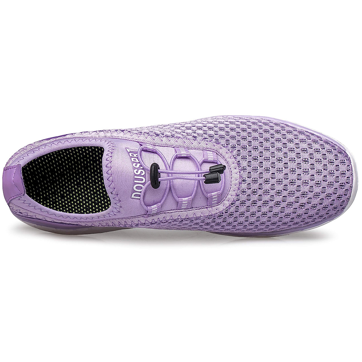 DOUSSPRT Womens Water Shoes Quick Drying Sports Aqua Walking Beach Sneaker for Hiking Diving Boating Kayaking Swimming Surf Purple US Size 7