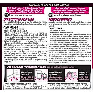 Hot Shot Ant & Roach Plus Germ Killer, Fresh Floral Scent Aerosol, 2/17.5-Ounce