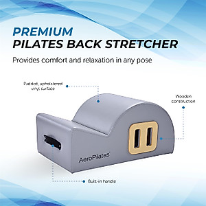 AeroPilates Precision Series Posture Corrector Barrel - Pilates Strength Workout Machine for Home Gym - Home Pilates Back Stretcher - Up to 300 lbs Weight Capacity