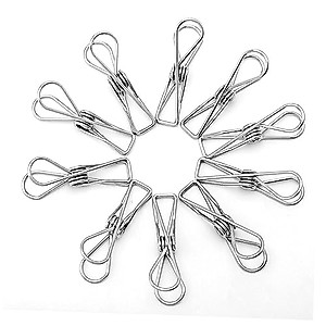 OHPHCALL 20pcs Large Metal Book Clasp Chip Clips Storage Binder Clips for Food Packaging Reusable Snack Bag Clips Sealing Clips for Food Packages Multi-Functional Kitchen Supplies