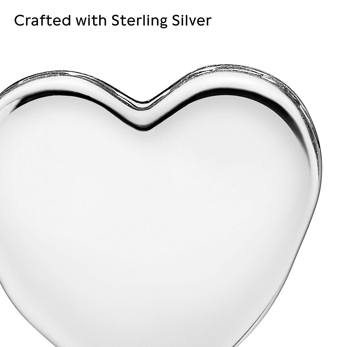 Pandora Heart Charm - Compatible Moments Bracelets - Jewelry for Women - Gift for Women in Your Life - Made with Sterling Silver