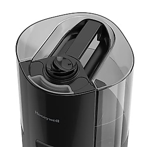 Honeywell Dual Comfort Cool + Warm Mist humidifier. Humidifier for Bedroom, Office, Living Room and Home. Provides Temporary Relief from Dry air discomforts - Black, HWC775B