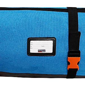 BRUBAKER Carver Performance Ski Bag for 1 Pair of Skis and Poles - Blue Black - 74 3/4 Inches / 190 Cm