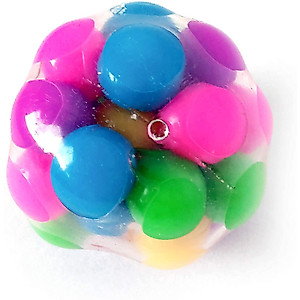 CJZZ Rainbow Stress Balls Fidget Toy, Rainbow Relief Squeezing Stress Ball for Kids Adults, Tear-Resistant, Non-Toxic,Suit ADHD, OCD, Funny Stress Ball (A1)