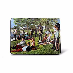 The Office Sunday Afternoon Art Style Fleece Throw Blanket | Official The Office Collectible Blanket | Measures 60 x 45 Inches