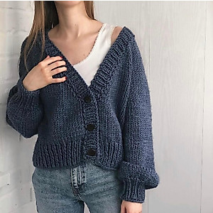 Estako Megastar, 75% Acrylic 25% Wool yarn, Soft, Chunky Bulky weight #5 for Crochet and Knitting 3.52 Oz (100g) / 120 Yrds (110m) (60187-White)