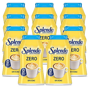 SPLENDA LIQUID Zero Calorie Sweetener drops, 1.68 Ounce Bottle (Pack of 10)