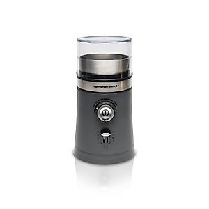 Hamilton Beach Electric Coffee Grinder for Beans, Spices and More, with Multiple Grind Settings for up to 14 Cups, Removable Stainless Steel Chamber, Grey (80396C), 10 oz