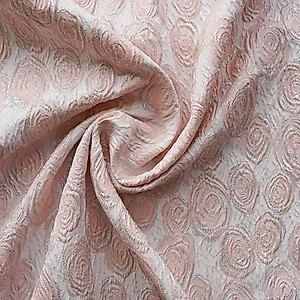 XMTXZYM 2 Meter Embossed Yarn Dyed Jacquard Fabric Women's Flower Dress DIY Making Fabric