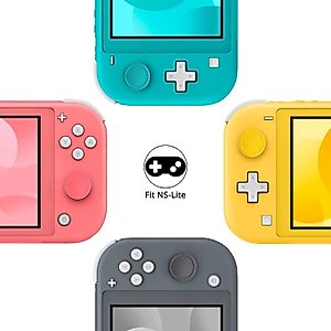 Ferkurn Joystick Replacement Cap Thumb Grip for Switch Joy-con Switch OLED & Switch Lite, Joycon Grip Button Stick Cover Switch Controller 3D Analog Cap Skin Replacement Part Repair Kit Accessories