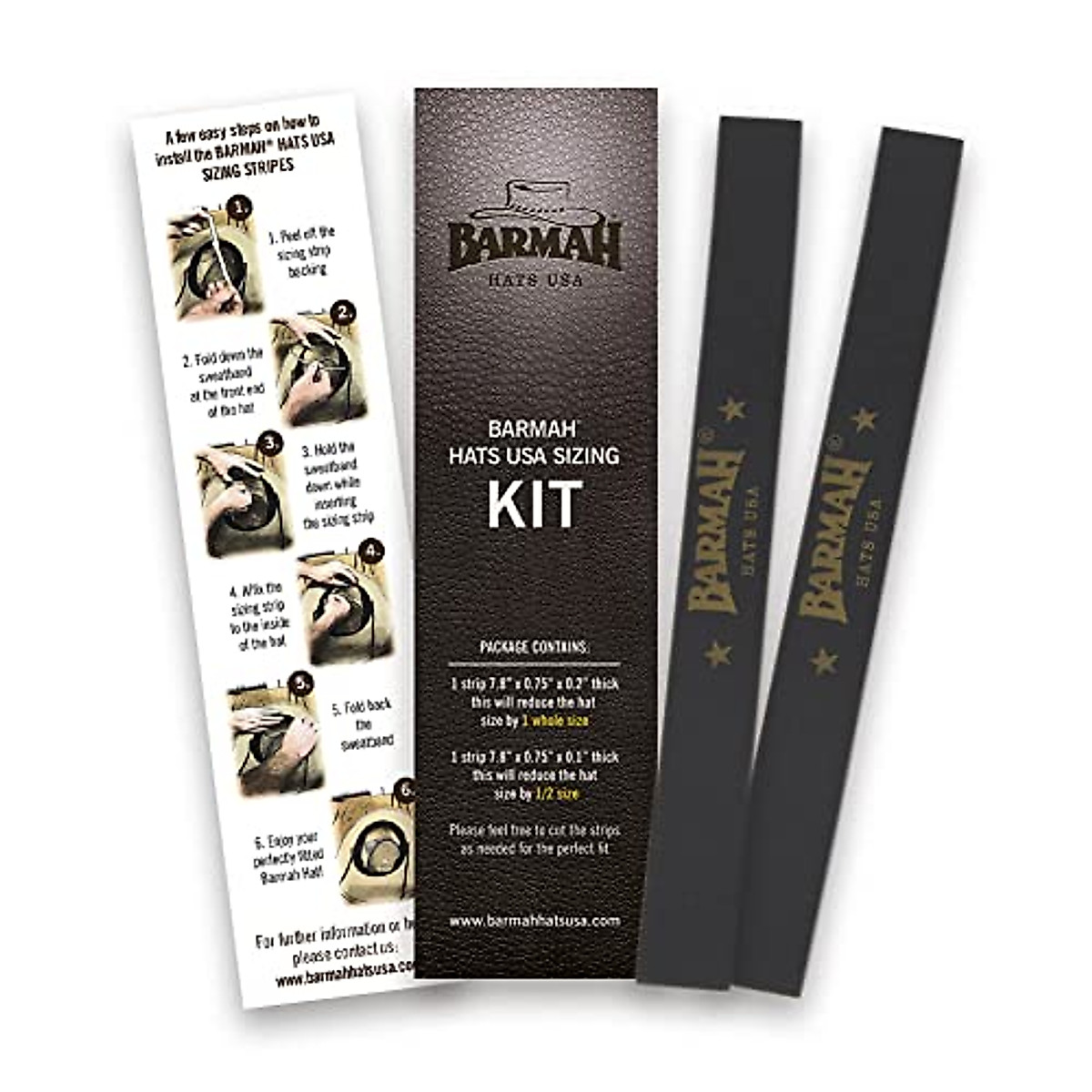 Barmah Hats Foldaway Bronco Leather Hat 1060BL / 1060BR / 1060RU (Large, Rustic)