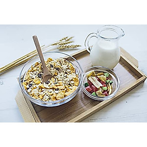 Lawei Set of 12 Glass Bowls - 3.5 inch Mini Prep Bowls Serving Bowls Glass Salad Bowl for Kitchen Prep, Dessert, Dips, Candy Dishes