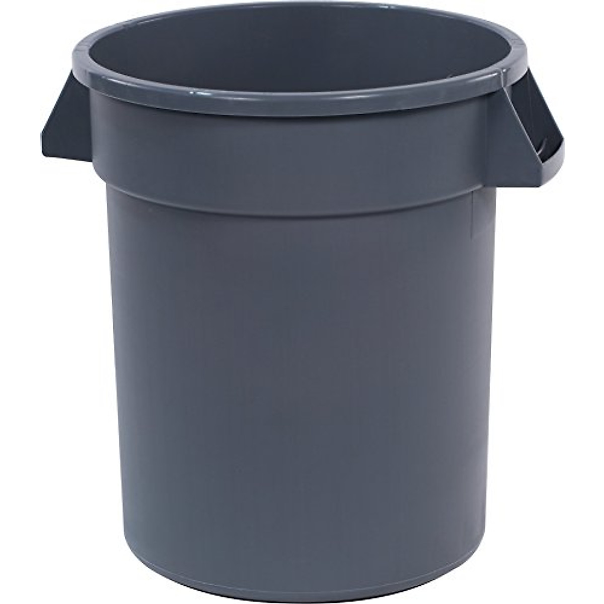 Carlisle FoodService Products 34102023 Bronco Polyethylene Round Trash Container, 20-Gallon Capacity, 20" Diameter x 23" Height, Gray (Case of 6)