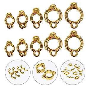 POPETPOP Bird Foot Rings Metal- Parrot Leg Bands Outdoor Fly Training Activity Opening Clip on Accessories for Small Medium Large Birds Training 10pcs