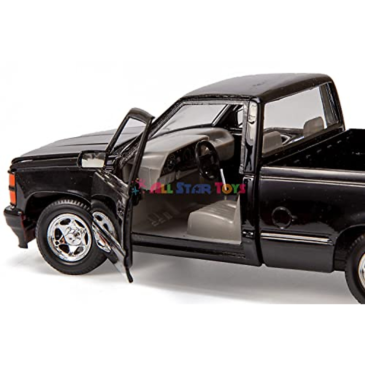 Motormax 1992 Chevy 454SS Pickup Truck 1/24 Scale Diecast Model Car Black
