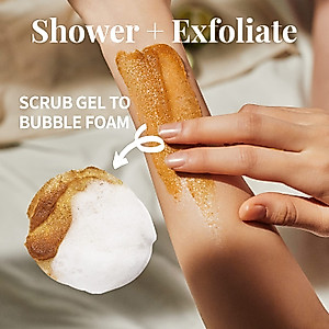 PLU Original Walnut Body Scrub Polish - Rosemary Herb - Exfoliating & Moisturizing & Glow - for Acne, Cellulite, Stretch Marks, Spider Veins - Fresh Chamomile & Rosemary Scent, 6.76 oz.