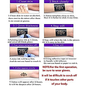 Flower Beauty Brow Vixen Tattoo Effect Stain - Smudge Proof, 12 Hr Wear Eyebrow Makeup with Chisel Tipped Applicator, Contains Aloe Vera & Vitamin E (Blonde)