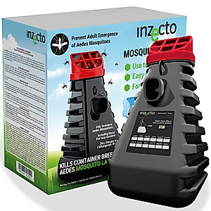 INZECTO Mosquito Trap - Device to Effectively Attract Mosquitoes and Kill Larvae - Revolutionary Outdoor Mosquito Solution Simply Activated by Water (1 Trap)