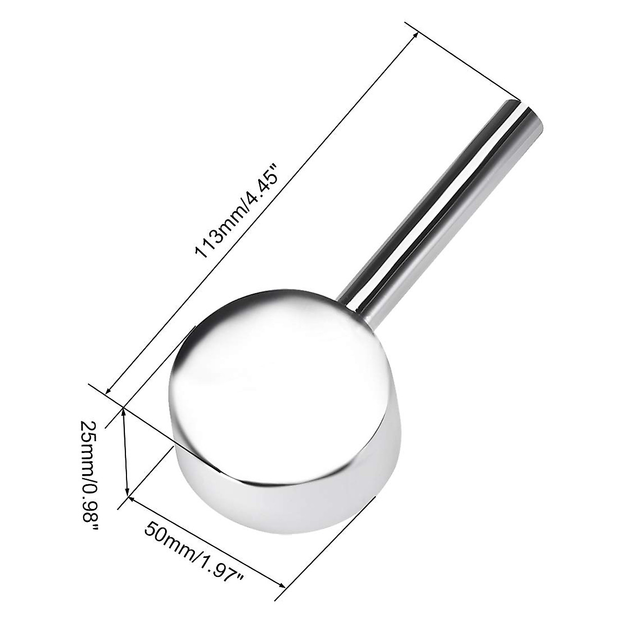 uxcell Faucet Lever Handle,40mm Cartridge Zinc Alloy Single Lever Handle Faucet Replacement