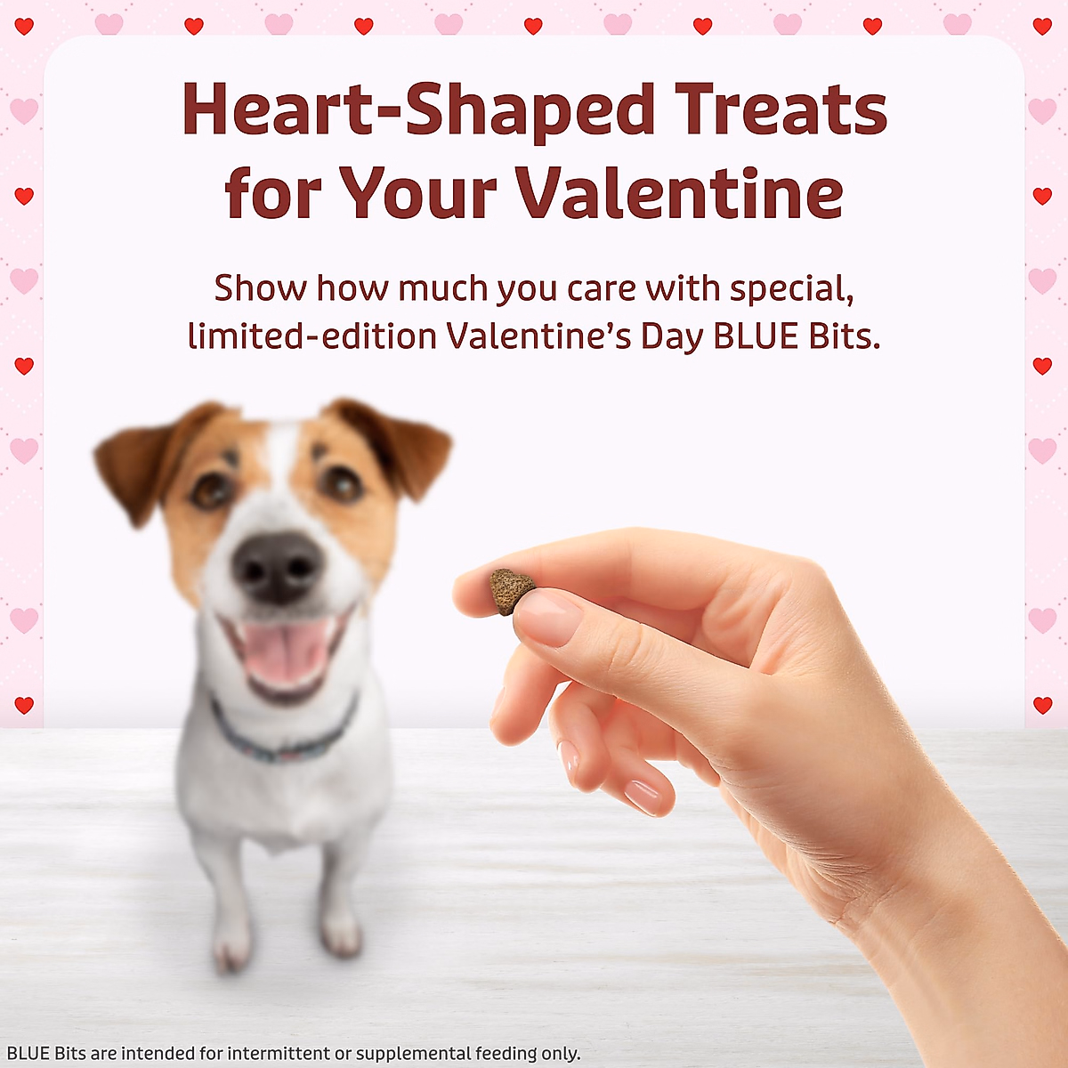 Blue Buffalo Valentine's Day Edition Bits Dog Training Treats, Chicken Recipe, 4.5-oz Bag