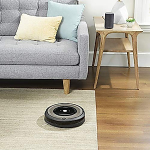 iRobot Roomba E6 (6199) Robot Vacuum - Wi-Fi Connected, Compatible with Alexa, Ideal for Pet Hair, Carpets, Hard, Self-Charging Robotic Vacuum, Sand Dust (Renewed)