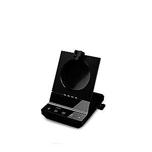 Sennheiser SDW 5016 (507016) Single-Sided Wireless DECT Headset for Desk Phone Softphone/PC& Mobile Phone Connection Dual Microphone Ultra Noise-Canceling, Black, 3 inches