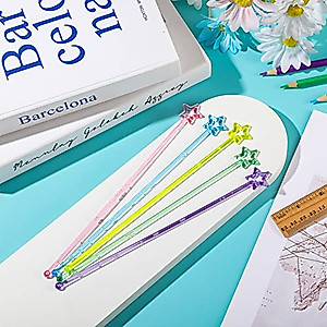 20 Pcs Teacher Pointers for Classroom Mini Hand Reading Pointers Star Metallic Princess Fairy Wands Plastic Finger Pointer Stick Kindergarten Learning Pointing Hand Stick for Kids Girls Students