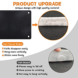 Craftstory 144 Pcs Shapes Felt-Board for Toddlers, Preschool Classroom Must Haves Learning Activities Tangram Toys Teacher Aide 3.5 Ft Large Wall Hang Sensory Activities Kit