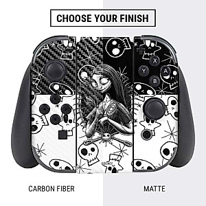 Skinit Decal Gaming Skin Compatible with Nintendo Switch Bundle - Officially Licensed Disney The Nightmare Before Christmas Sally Art Design