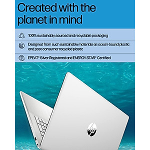 HP 17.3-inch Laptop, 11th Generation Intel Core i5-1135G7, Intel Iris Xe Graphics, 8 GB RAM, 512 GB SSD, Windows 11 Home (17.3-cn0026nr,Natural Silver)