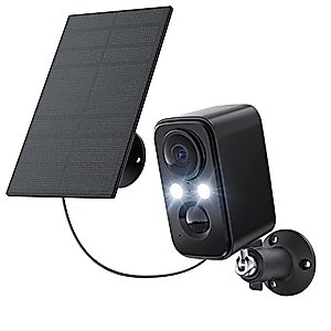 IHOXTX Security Cameras Wireless Outdoor, Flood Light Solar Cameras for Home Security, Home Camera with Color Night Vision, PIR Human Detection, 2-Way Talk, IP66 Waterproof, SD Card/Cloud Storage