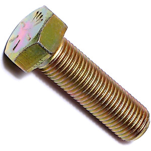 Hard-to-Find Fastener 014973252588 Grade 8 Fine Hex Cap Screws, 3/8-24 x 1-1/4, Piece-50,Yellow