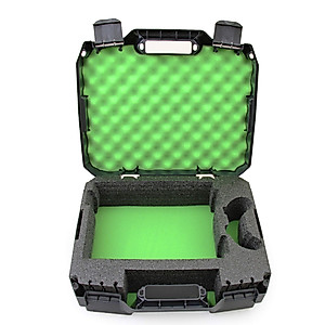 CASEMATIX Travel Case Compatible with Xbox One S - Hard Shell Carrying Case with Protective Foam Compartments for Console, Controller, Power Adapter, Games and More - Case Only