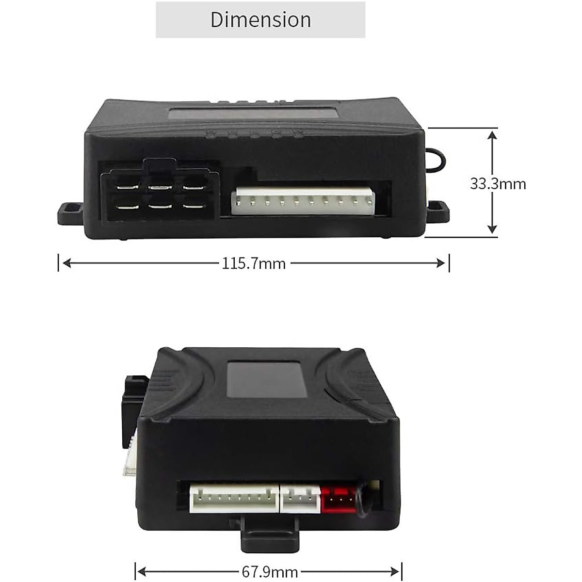 EASYGUARD EC202 2 Way car Alarm System with LCD Pager Display Remote Engine Start & Microwave Sensor DC12V
