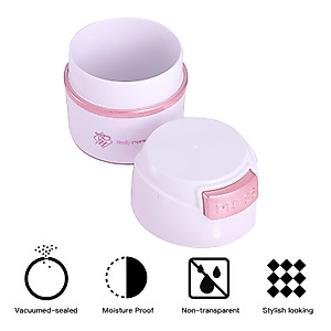 Pretty memory Lash Glue Holder Eyelash Extension Glue Storage Container Sealed Adhesive Jar Stand Tank Sealed for Women, Lash Tech Supplies Must Haves (White - Pink)