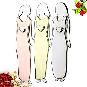 Alloy Sister Brooch Pin Set: 3 Sisters Clothing Pin Best Friends Sisterhood Brooch Alloy Sweater Breastpins BFF Brooch for Purse Sweater, 3.2X2.5X0.5cm, AX191275LU