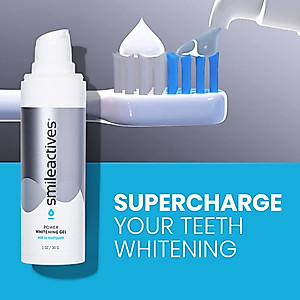 Smileactives His and Hers Teeth Whitening Kit - Large 3.8oz Teeth Whitening Gel for Toothpaste (Pack of 2) + Vanilla Mint Whitening Tooth Paint Pen - for a Bright White Smile in Days!