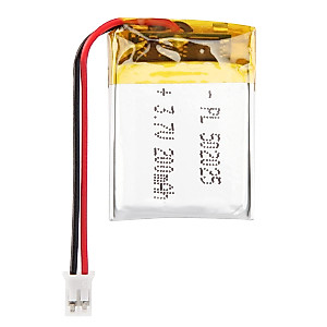 AKZYTUE 3.7V 200mAh 502025 Lipo Battery Rechargeable Lithium Polymer ion Battery Pack with PH2.0mm JST Connector…