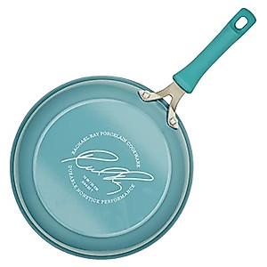 Rachael Ray Cook + Create Nonstick Frying Pan/Skillet, 10 Inch, Agave Blue