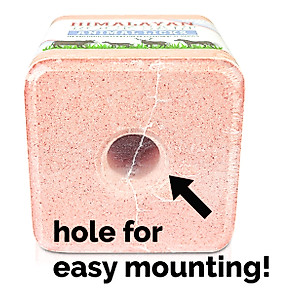 Himalayan Secrets® 5.5LB (2.5KG) Compressed Pink Himalayan Salt Lick | for Livestock and Wildlife Animals | 100% Pure & Natural Feed Salt Block | Natural Minerals and Trace Elements