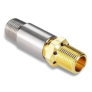 Aupoko Liquid Propane Gas Fire Pits 1/2" Air Mixer Valve, LP Mixer Valve with High Capacity 150K BTU and Stainless Steel, 1/2" Female and Male Thread, Fits for Outdoor DIY Propane Fire Pit