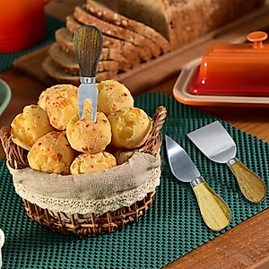 6-Piece Stainless Steel Cheese Knives Set, Complete Premium Stainless Steel Cheese Knives Collection Charcuterie Board Accessories for Thanksgiving, Christmas, New Year