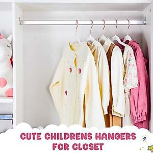 HOUSE DAY Velvet Kids Hangers 60 Pack, Premium Childrens Hangers for Closet, Ultra Thin Cute Hangers Kids Clothes Hanger, Non Slip Kids Felt Hangers 14 Inch, Small Hangers for Kids Clothes, White