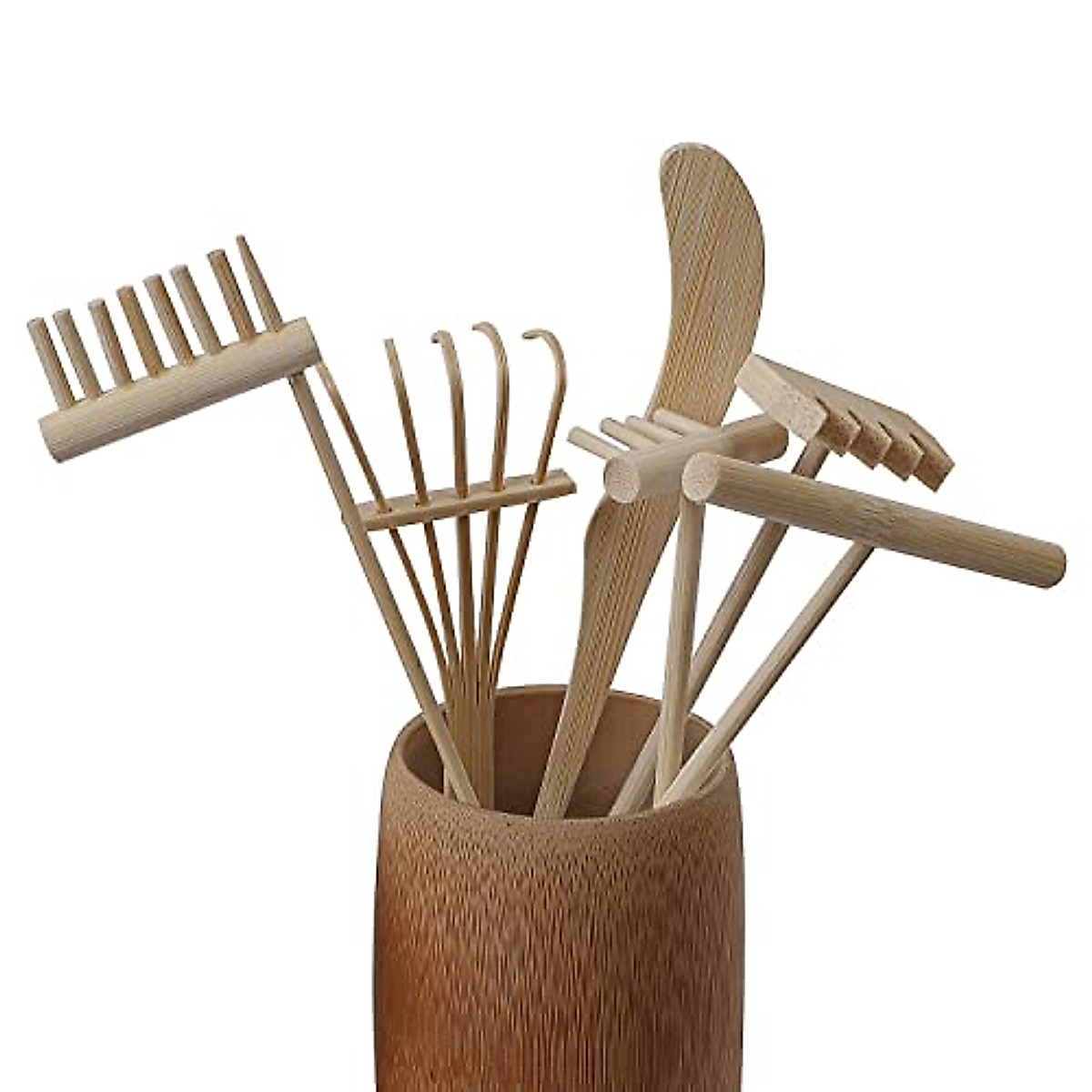 KEILEOHO 12 PCS Mini Zen Garden Rakes, DIY Sand Zen Garden Tools for Office, Tasteful and Elegant Zen Garden Accessories for Home Gift Garden Decor Serenity and Spiritual Meditation